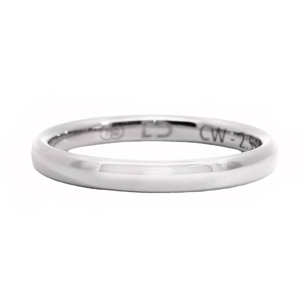 18ct White Gold Comfort Wedder 2.5mm – Duffs Jewellers