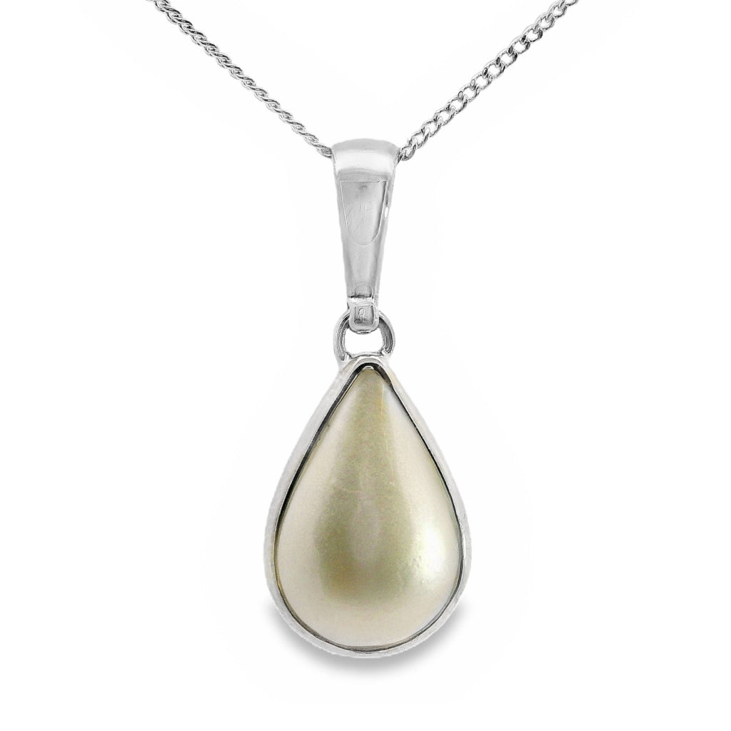 Sterling Silver Bezel Set Mabe Pearl Pendant – Duffs Jewellers