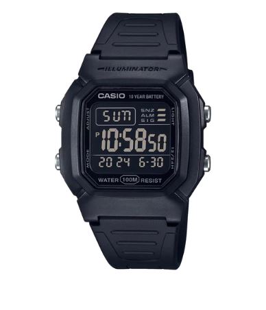 Casio Gents Digital Utility Watch W800H-1B – Duffs Jewellers
