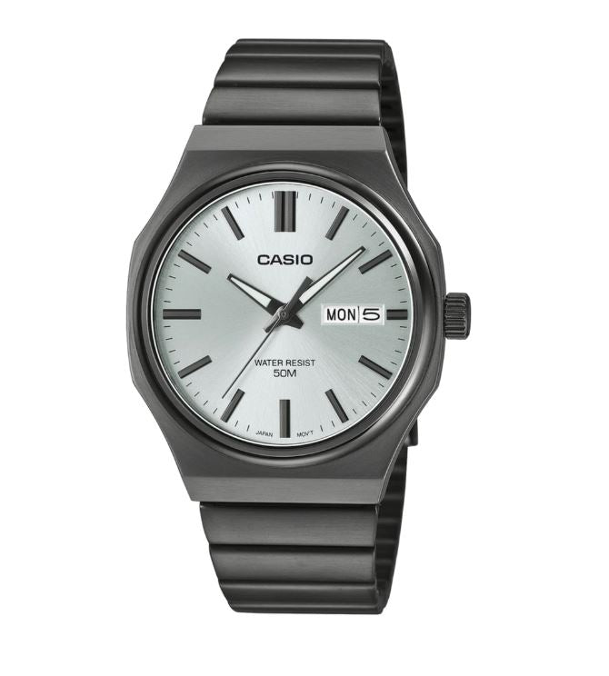 Casio Analogue Octagonal Case Watch MTPE735B-7A – Duffs Jewellers
