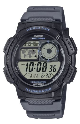 Casio Digital Utility Watch AE1000W-8A – Duffs Jewellers